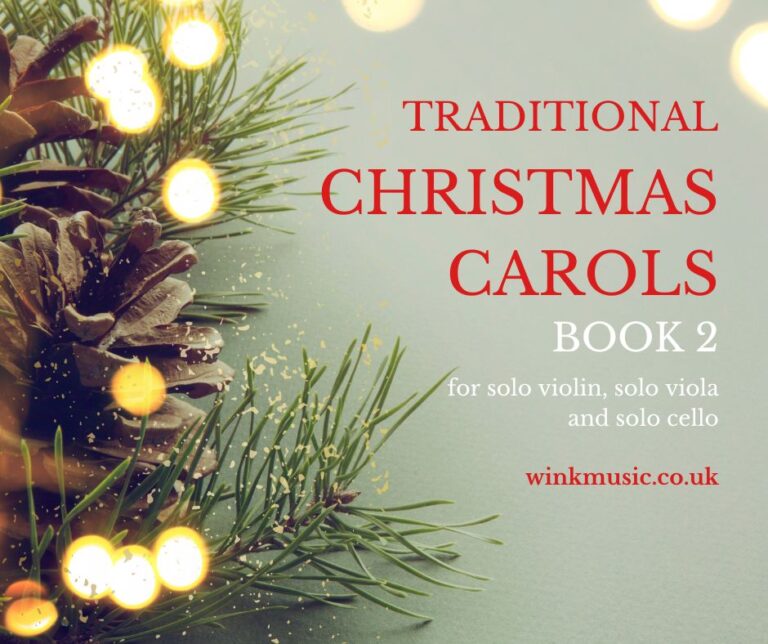 Traditional Christmas Carols for Solo Violin, Book 2 - WinkMusic